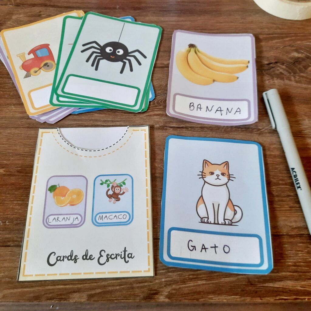 Cards de Escrita – Mundo Pedagógico: Atividades da Pro