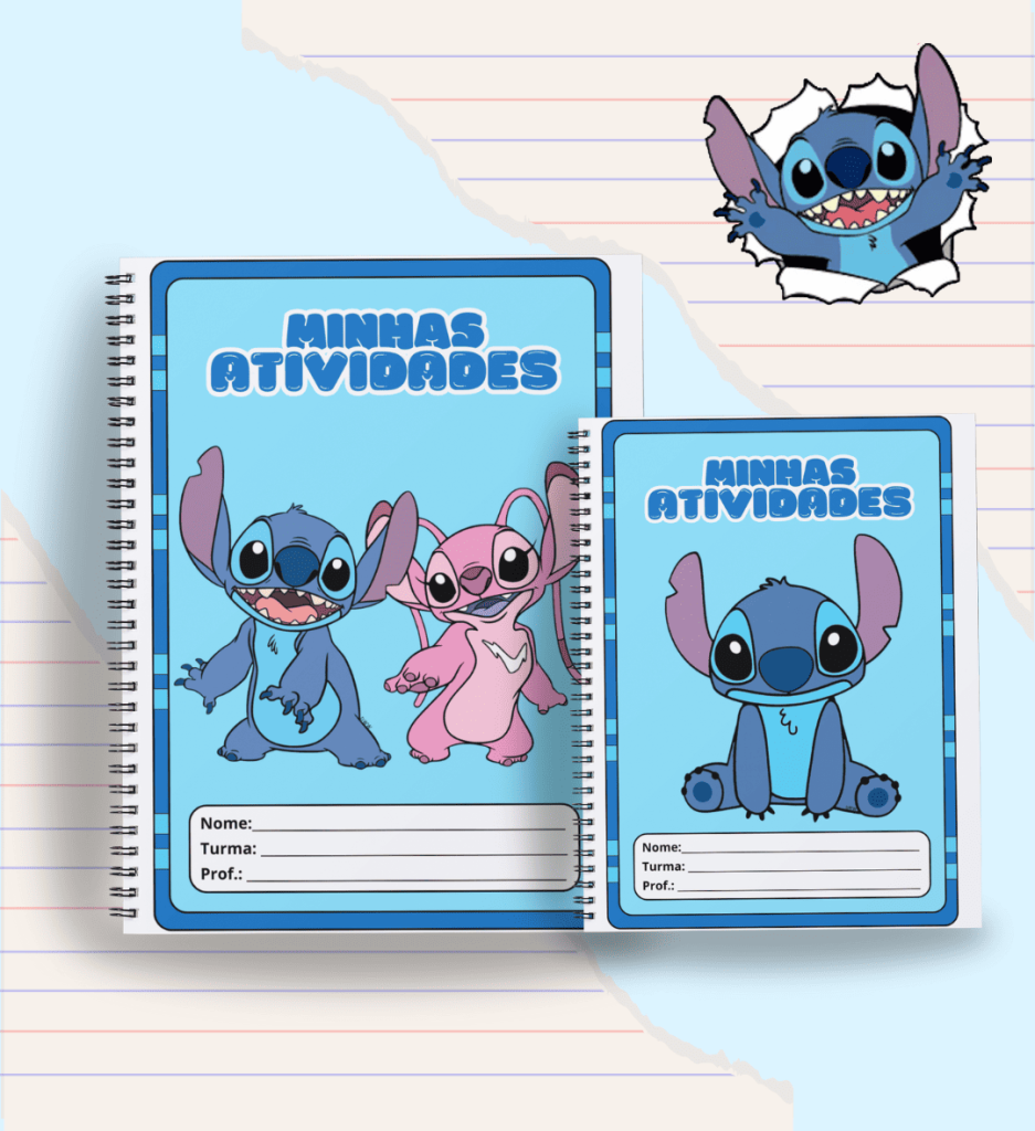 Capas para Caderno – Stitch – Mundo Pedagógico: Atividades da Pro