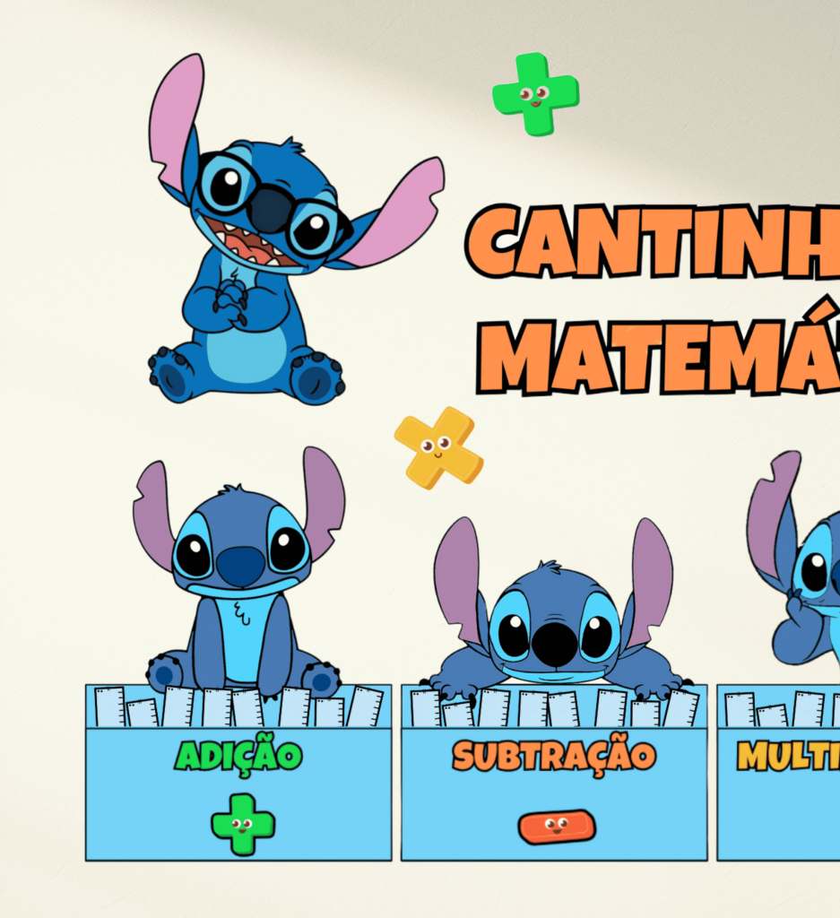 Cantinho da Matemática – Stitch – Mundo Pedagógico: Atividades da Pro