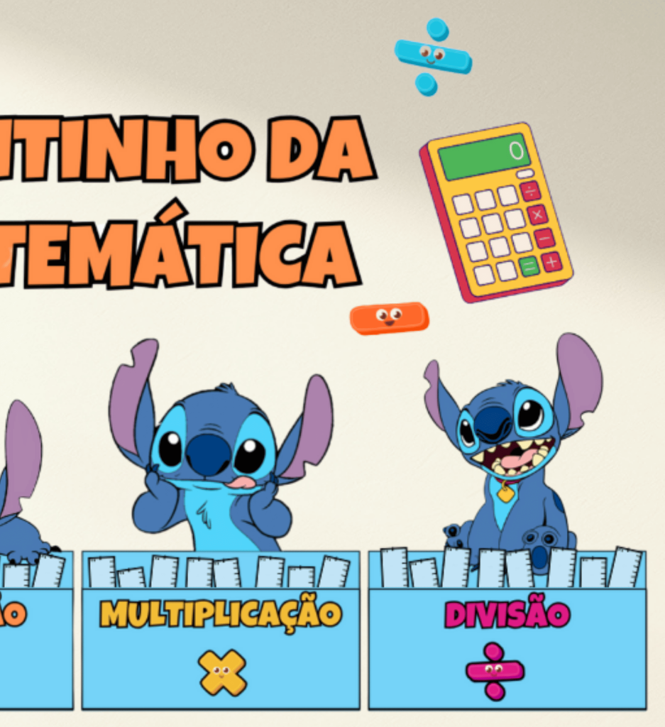 Cantinho da Matemática – Stitch – Mundo Pedagógico: Atividades da Pro